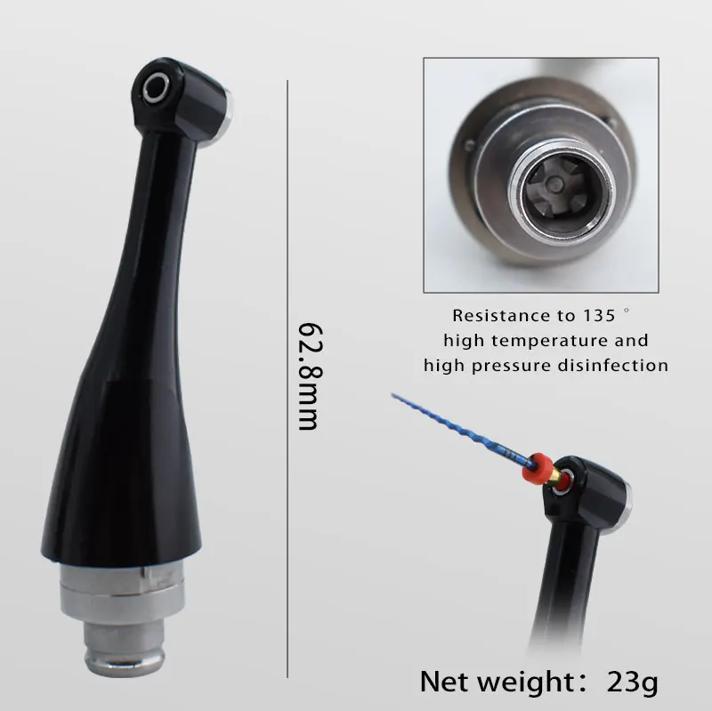 6:1 Contra Angle Head Dental Reduction Electric Push Button Handpiece Cordless Endodontic Endo ...