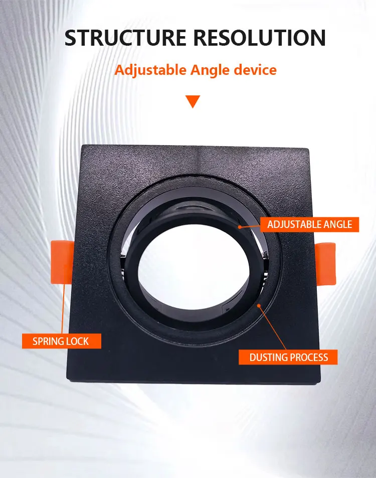 Embedded Downlight Fixture Embedded Spotlight Led Downlight Frame Downlight Pc Spotlight Housing ...