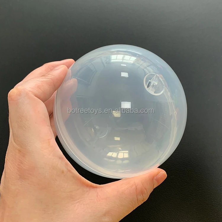 Clear100 Mm Toy Capsule 4 Inch Gashapon for Vending Machine