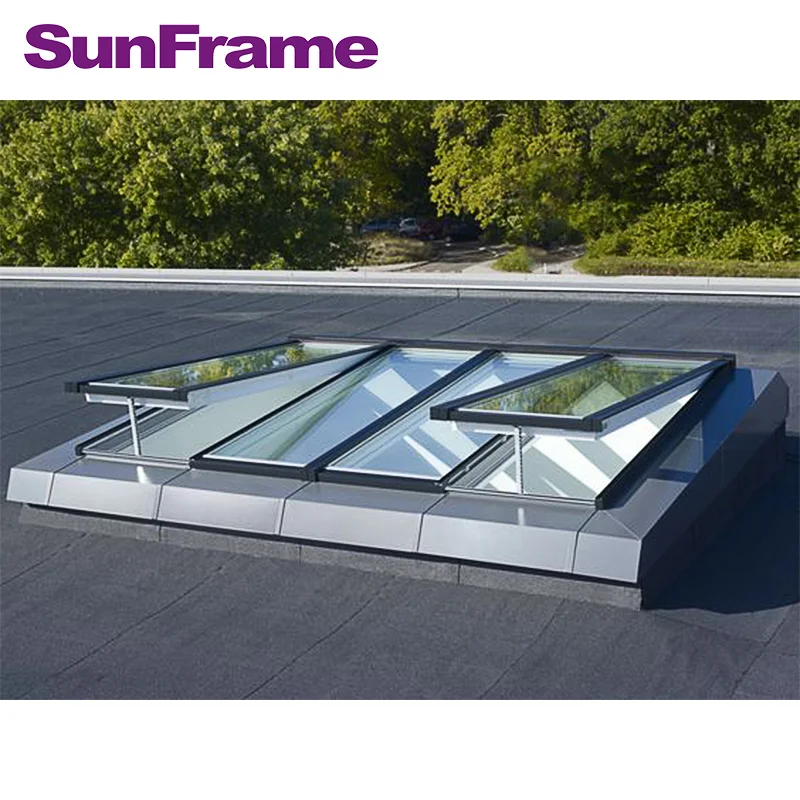 Modern Industrial Skylight, Swing Open Awning Window with Aluminum ...