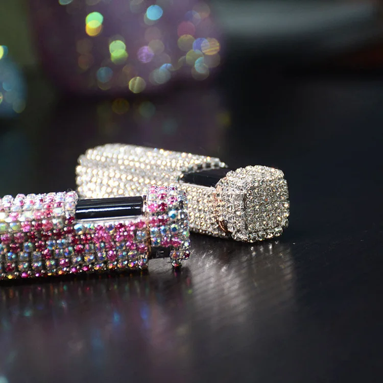 New Cigarette Rechargeable Lighters Electronic Luxury Rhinestone Usb ...
