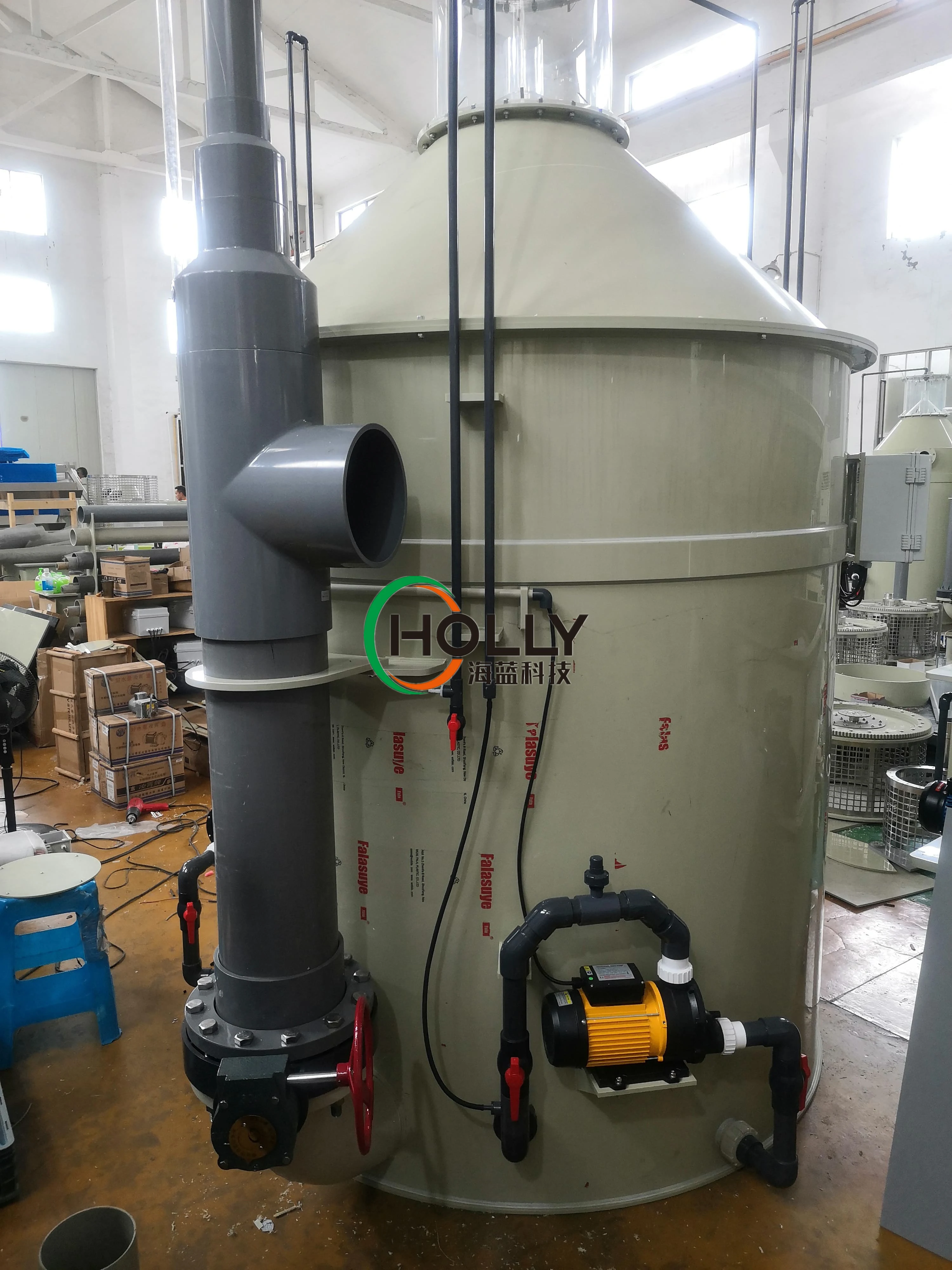 Protein Skimmer Aquaculture Foam Fractionator For Indoor Fish Farming ...