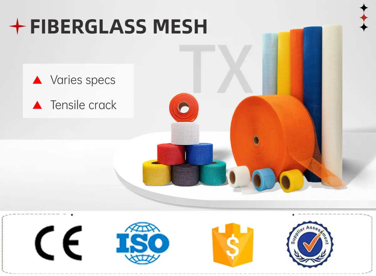 Reinforced 145g 70gsm Alkali Resistance Fiberglass Mesh Netting Rolls ...