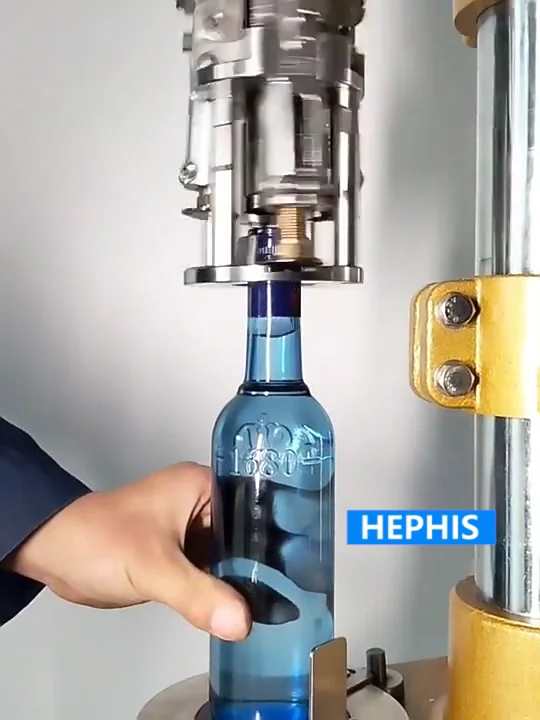 Manual Semi Automatic Plastic Glass Bottle Screw Capping Beverage Wine Water Cap Compression ...