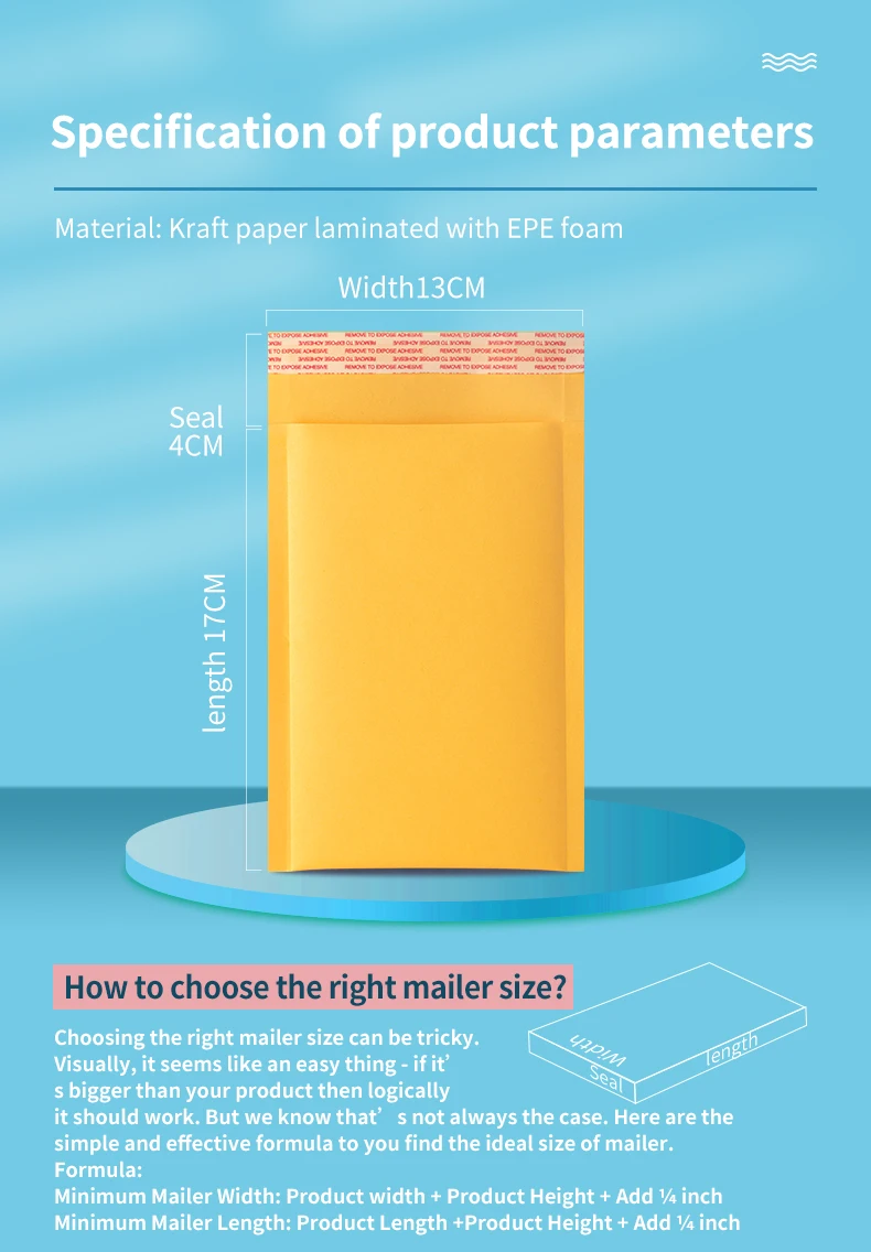 Custom Kraft Bubble Mailers - Durable & Protective Packaging