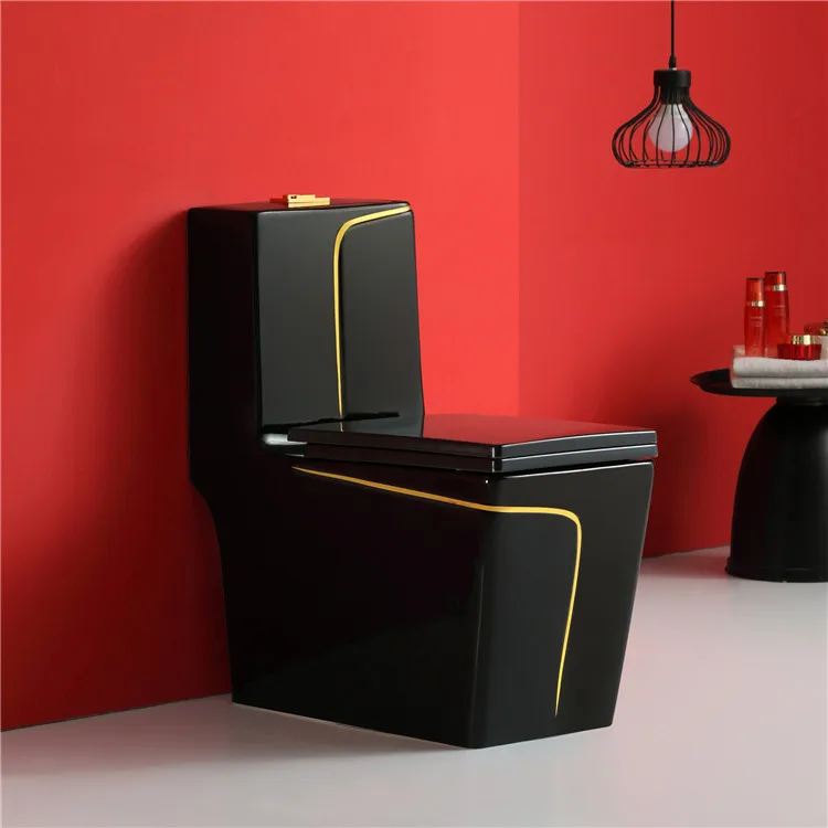 Black Color Bathroom Porcelain Inodoro Sanitary Ware