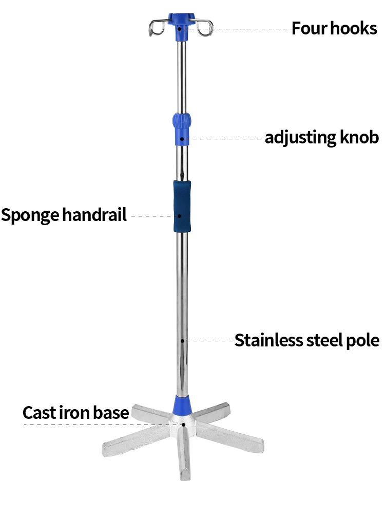 Factory Price Infusion Stand And Accessories / Bed Insert Infusion Rack ...