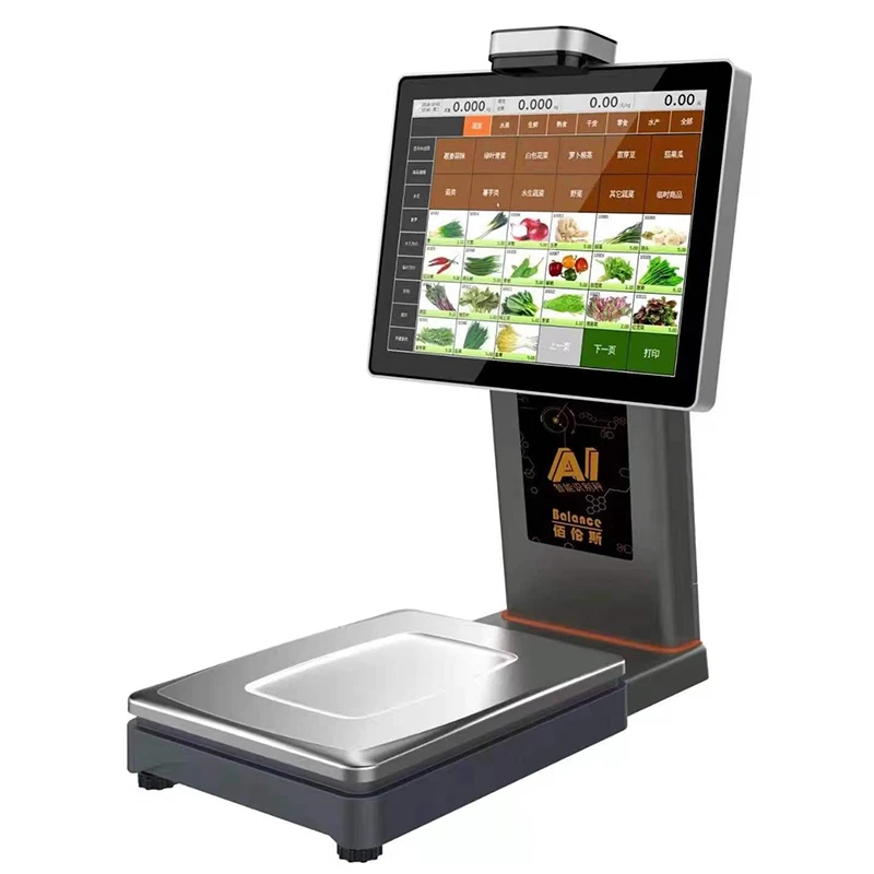Ai Recognition Technology Touch Display Scales Weighing Scales ...