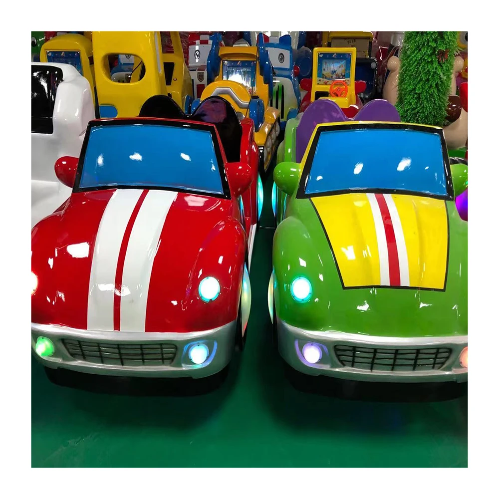 New Kiddie Rides Coin Operated Fiberglass Swing Electric Car Small ...
