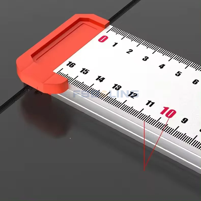 Fsboling Adjustable T Shape Ruler Square Large 90 Degrees Carpentry ...