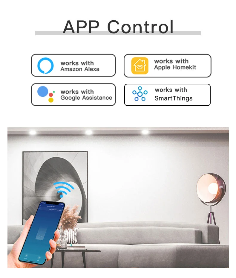 TYSH Matter Smart Home Touch Wifi Light Switch - 1 2 3 Gang