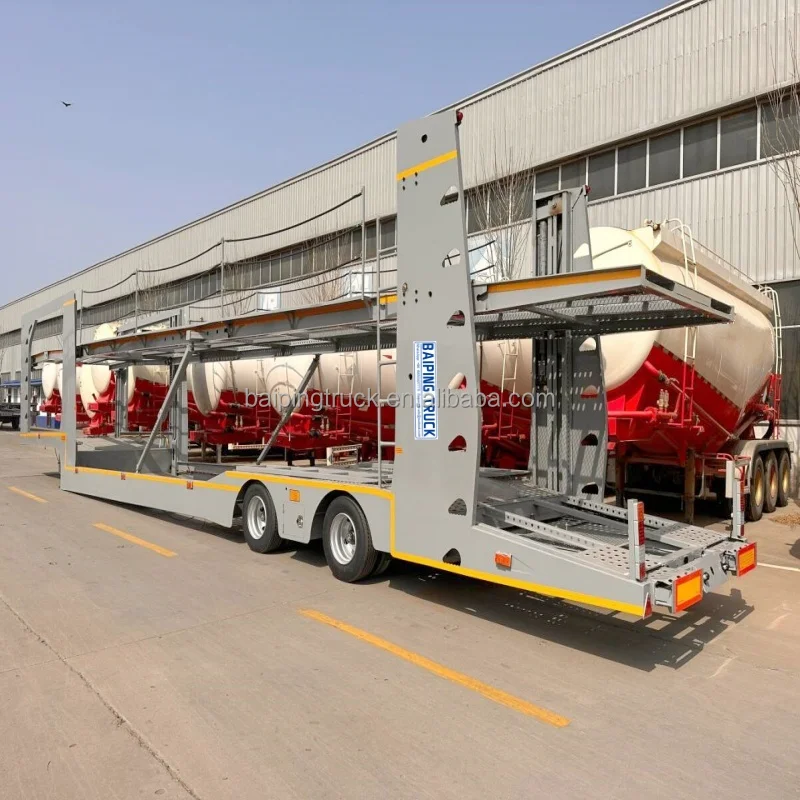 8 Cars Carrying Vehicle Car Transporter Trailer Car Carrier Semi ...