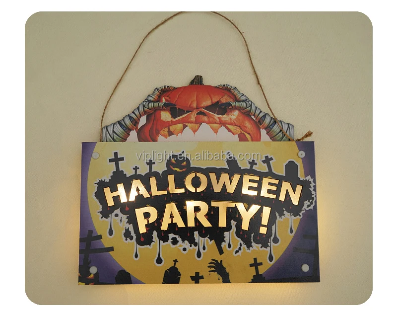 Happy Halloween Door Welcome Sign Happy Halloween Themed Wooden Door ...