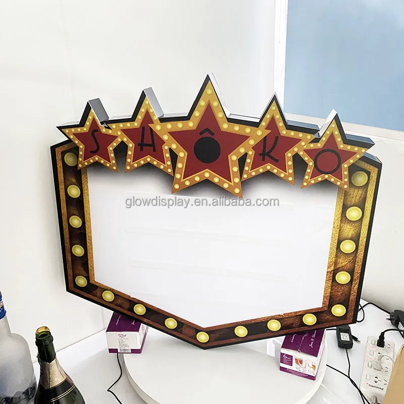 Customized Logo Marquee Shape Wholesale Led Lighted Message Board ...