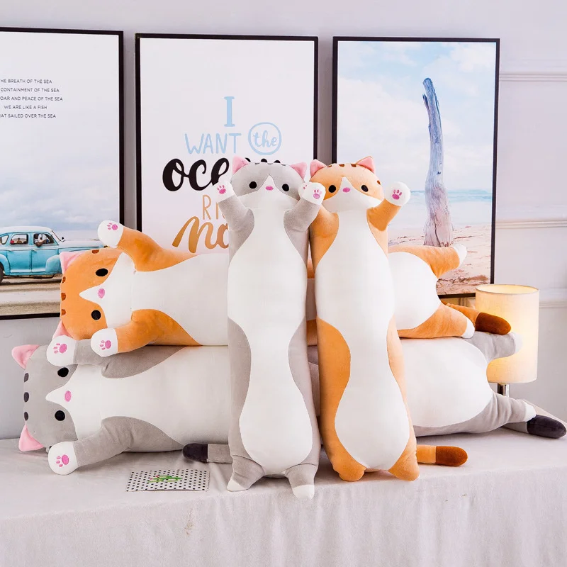 Soft Cat Big Hugging Plush Pillow - Perfect Toy for Kids