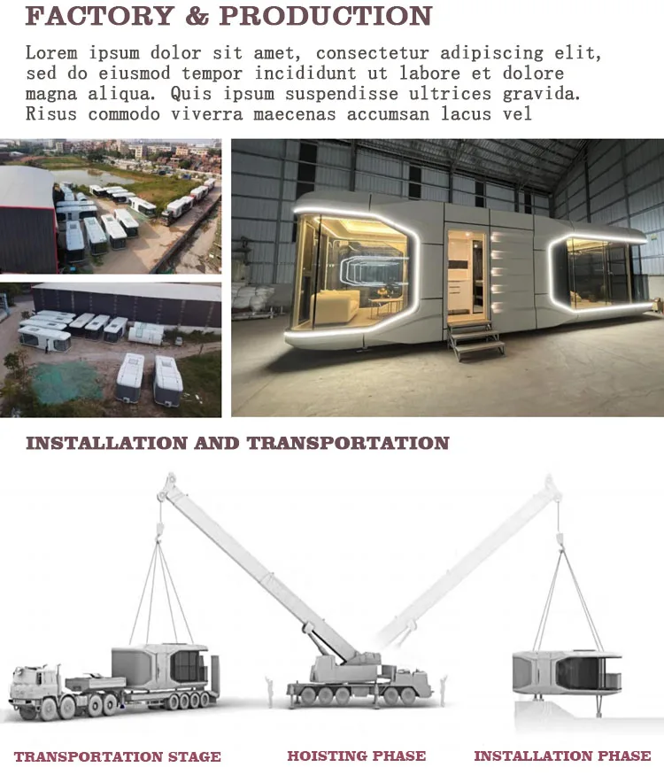 Extendable Capsule House Space Prefabricated Capsule Container House ...
