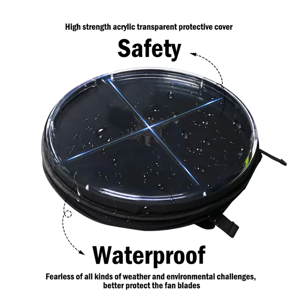 Hologram Applicator Machine Spinning Led Fan 3d Hologram Advertising ...