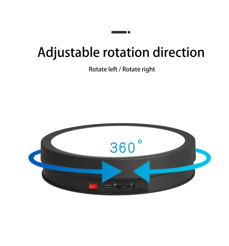 360 Full Light Electric Rotating Display Turntable With Remote Control ...