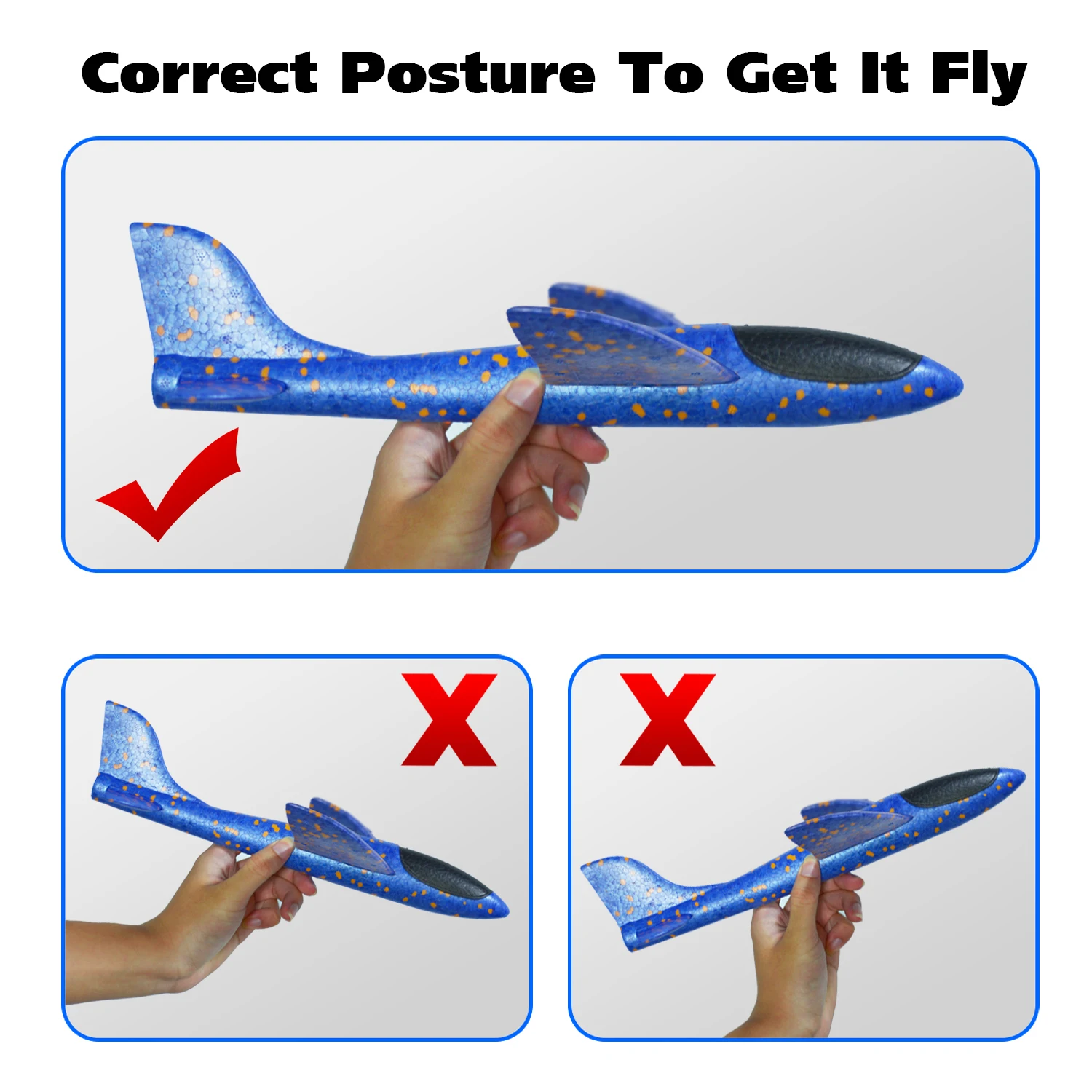 Epp Foam 3d Gliders Hand Throw Flying Airplane for Kids Gift Toy Foam ...