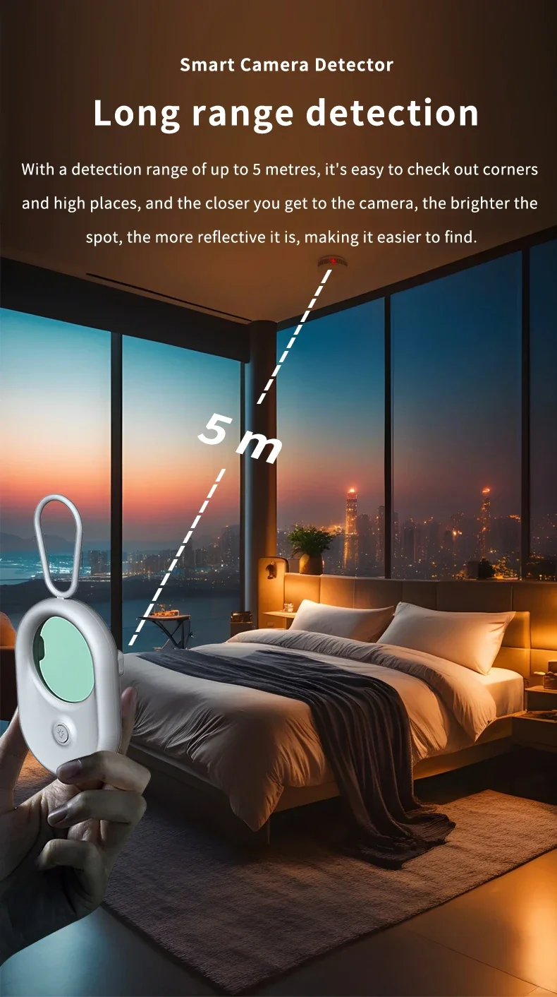 T02 Mini Smart Hidden Camera Infrared Detector - High Sensitivity