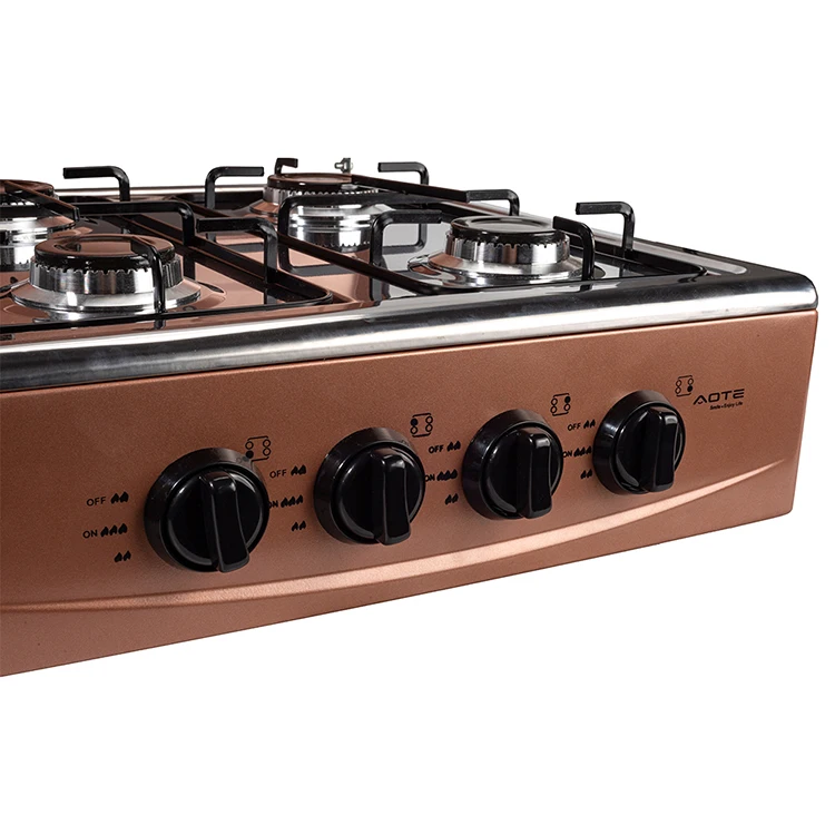 4 Burner Cooker Integrated Side Suction Range Hood Stove Integration ...