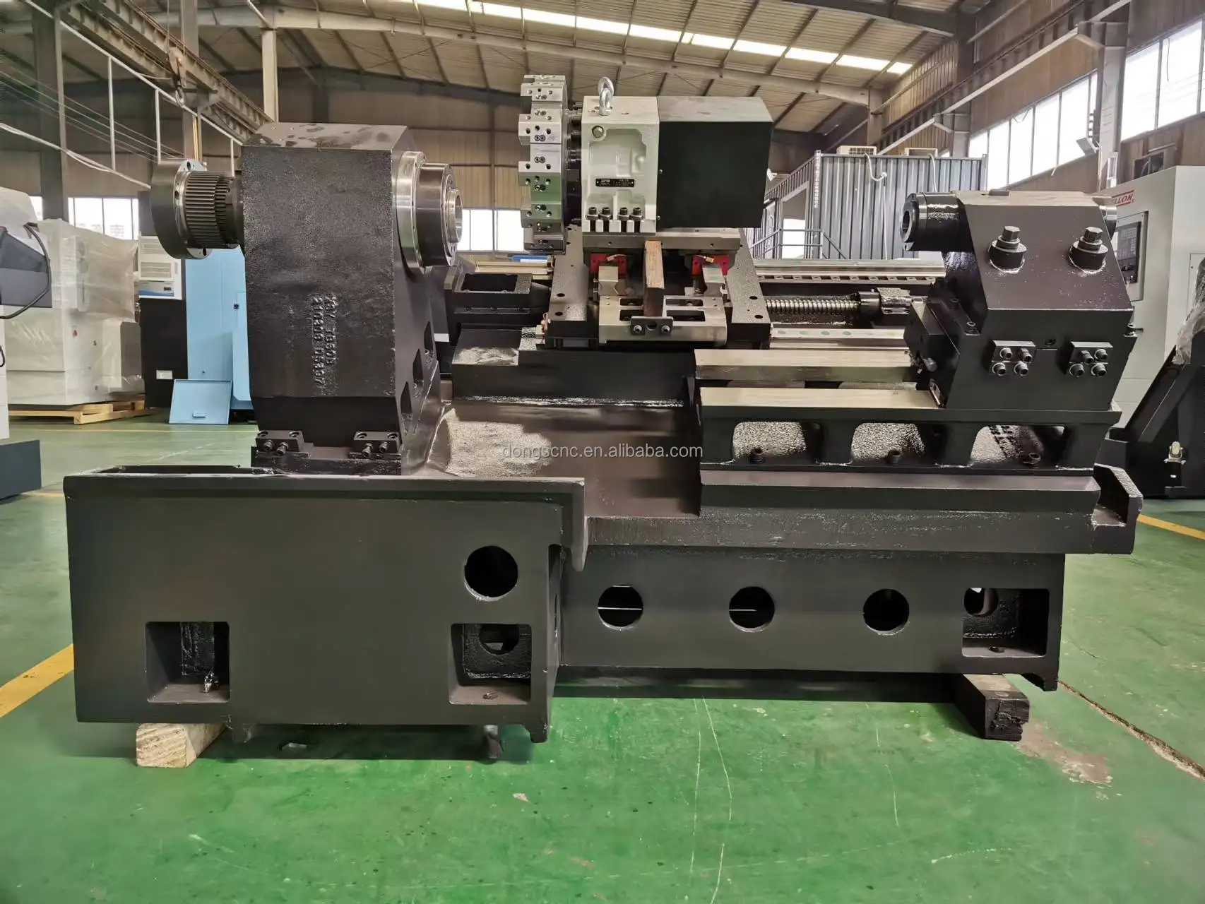 TCK65 Slant Countertop Metal Cnc Lathe Machine Linear Guide High ...