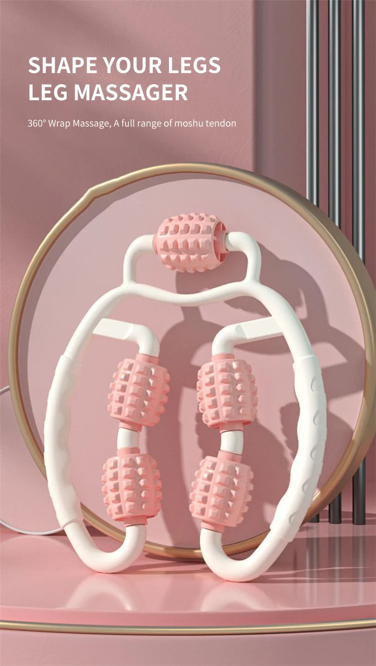 5 Wheel Clip Leg Muscle Massager Yoga Wheel U Shape Roller Muscle Set ...