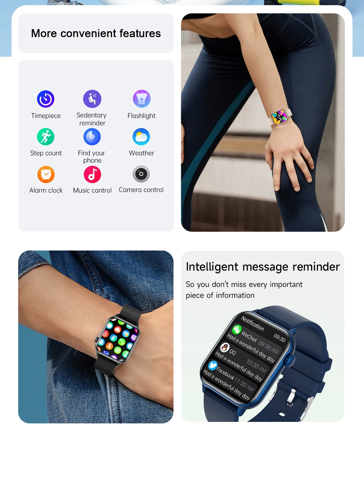 1.85inch Amoled Full Touch Display Multi-motion Mode Sos Emergency Call ...