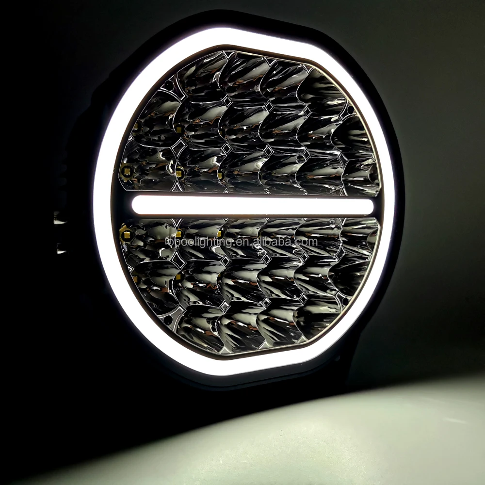 New Upgrade Waterproof 12v Round ATV UTV Led Fog Driving Light 7inch ...