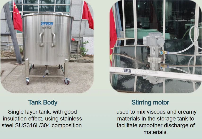 Spx High Quality 100-5000l Movable Open Cover Storage Tank With ...