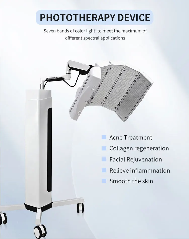 7 Color Light Therapy Mask LED Light Facial for Home Use Beauty ...