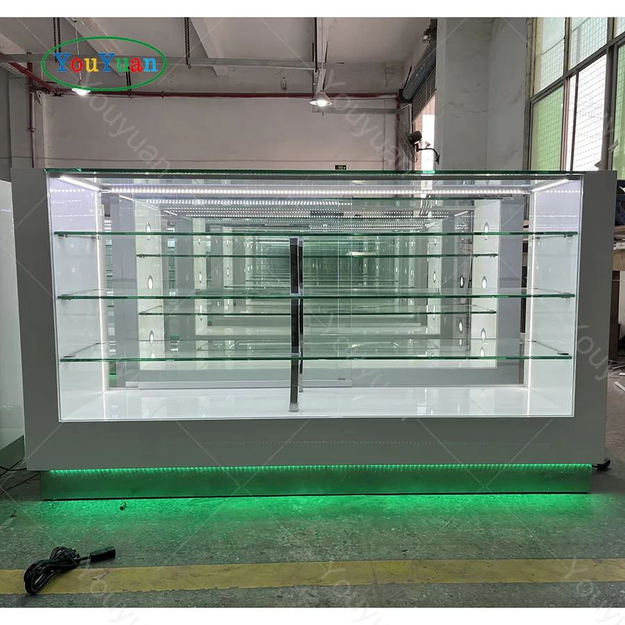 Factory Cabinet Smoked Glass Vitrine Display showcase Glass Display ...