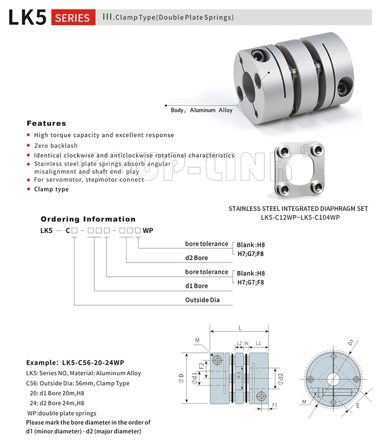 Standard Types Of Motor Disc Couplings From Coup-link Lk5 Power ...