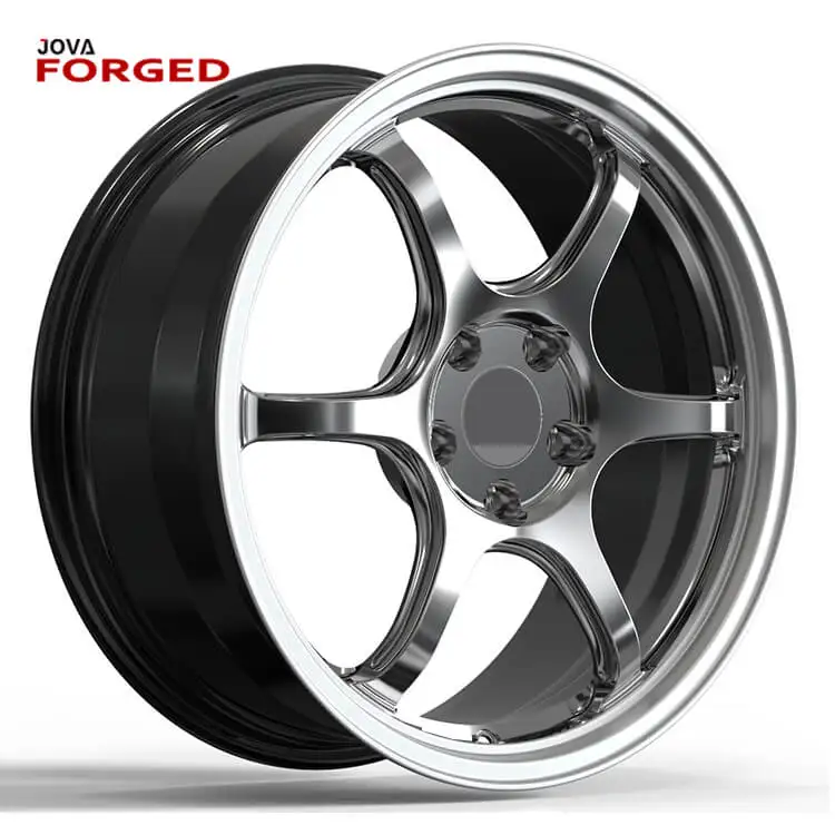 Custom Rims 5x114.3 19 Inch Wheels - Black & Silver Alloy