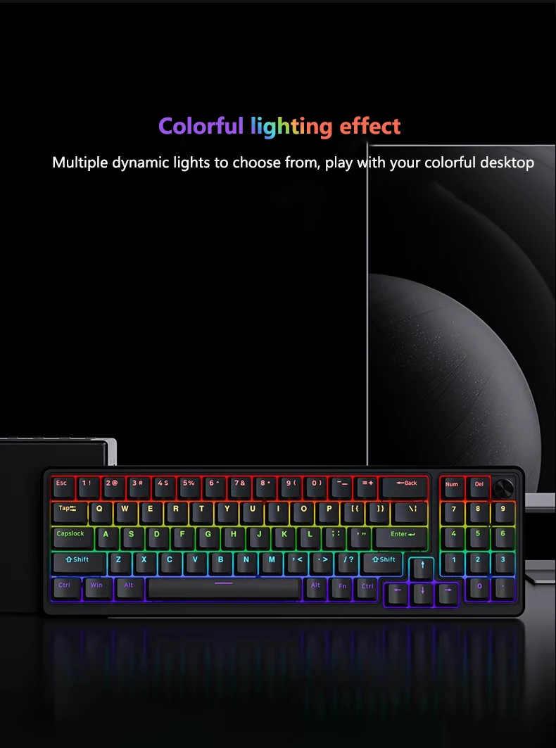 78 Keys Wired Mechanical Keyboard Gaming Keyboard Qwerty Fashion Hot ...