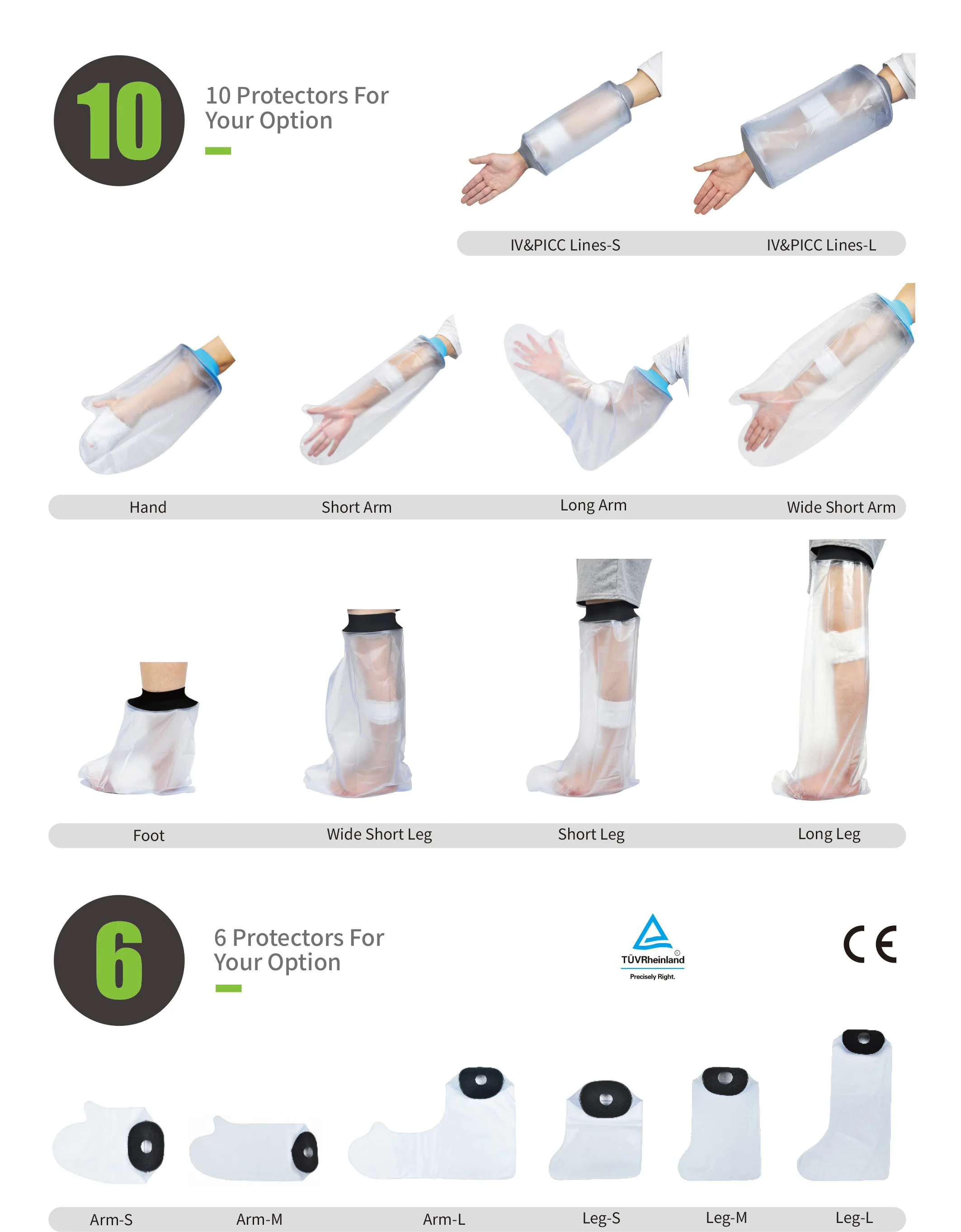 Sealcuff Cast Cover - Waterproof Protection for Cuts & Casts