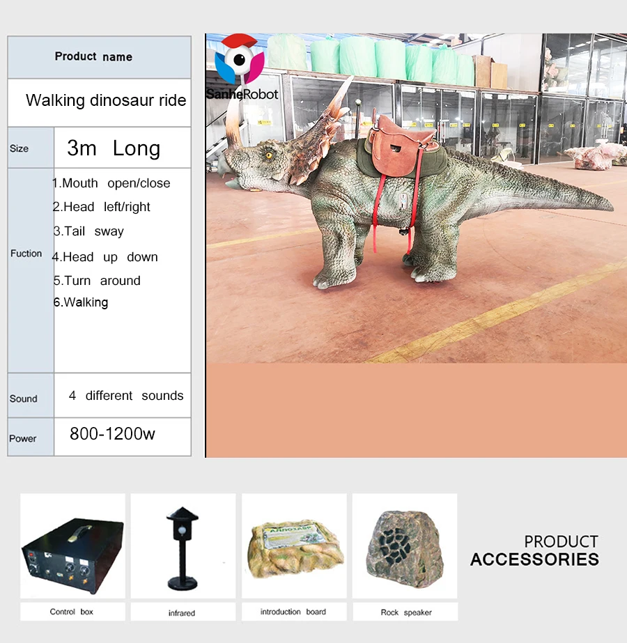Buy Animatronic Walking Dinosaur Motorized Dinosaur Ride for Real ...
