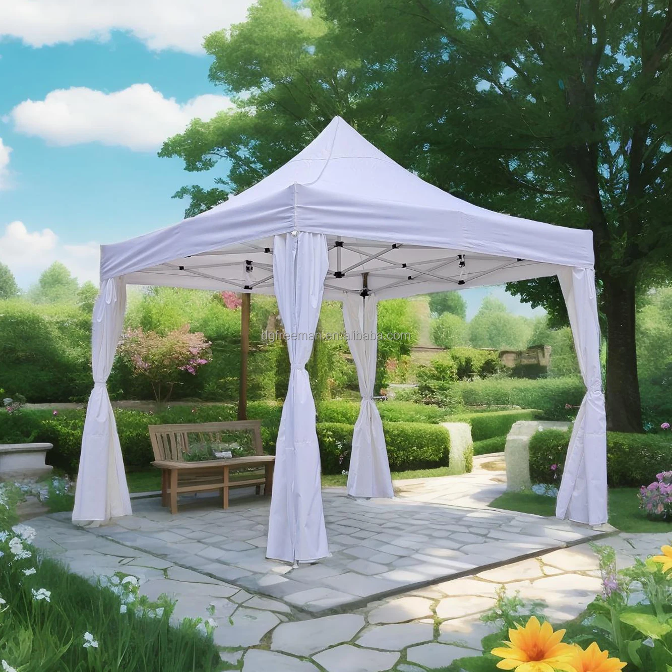 FEAMONT Easy to Open Tent Outdoor Wedding Party Whole Set of Tent 10ft ...