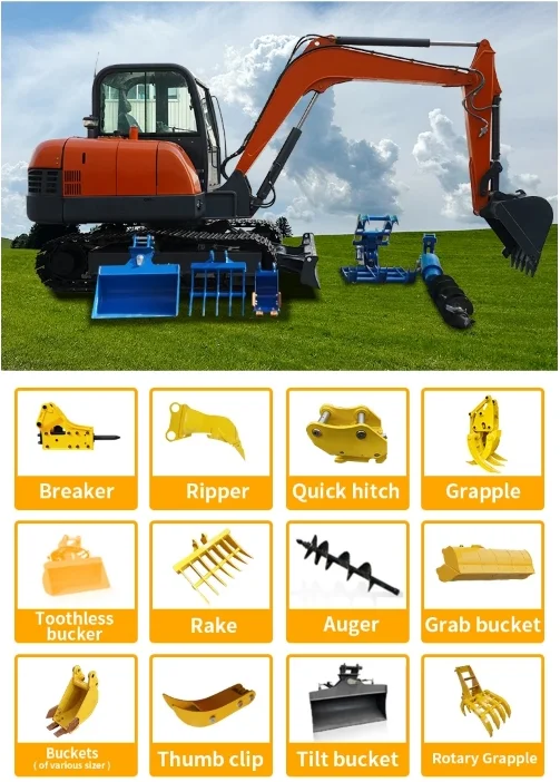 6ton R360 MINI Multipurpose Track Construction Equipment