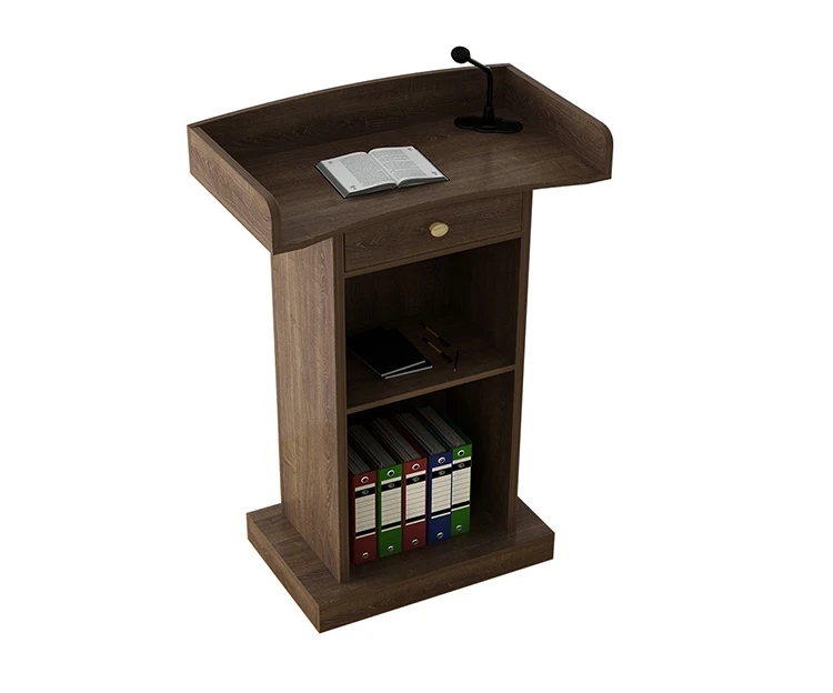 Modern Wood Pulpit Podium Stand For Church School Cheap Lectern Podium ...