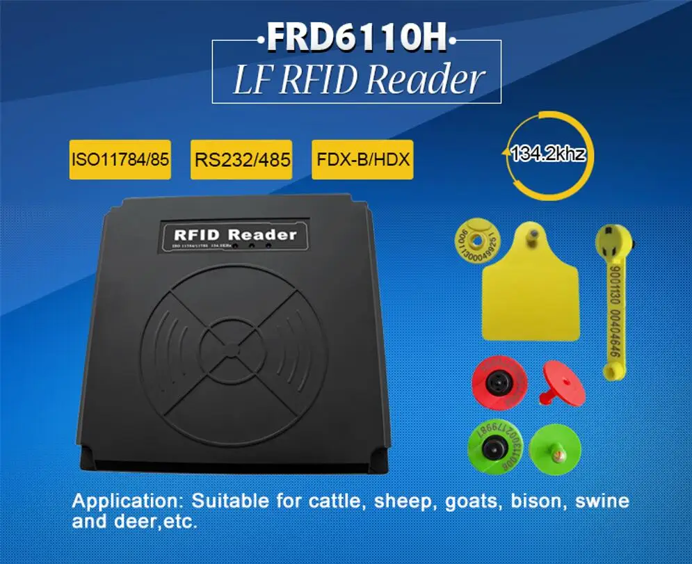 Panel Ear Tag Stationary RFID Antenna for Livestock Tracking