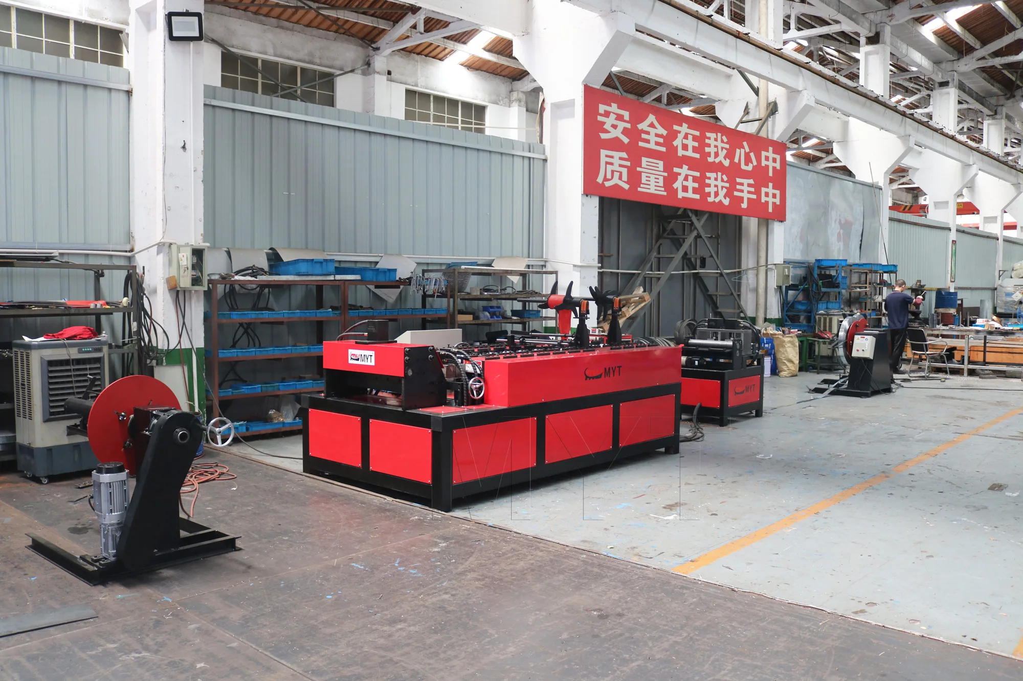 Industrial Flexible Duct Connector Forming Machine with Automatic Punching