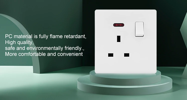 Sirode V1 Series British Standard Modern 250v White Color 13a Electric ...