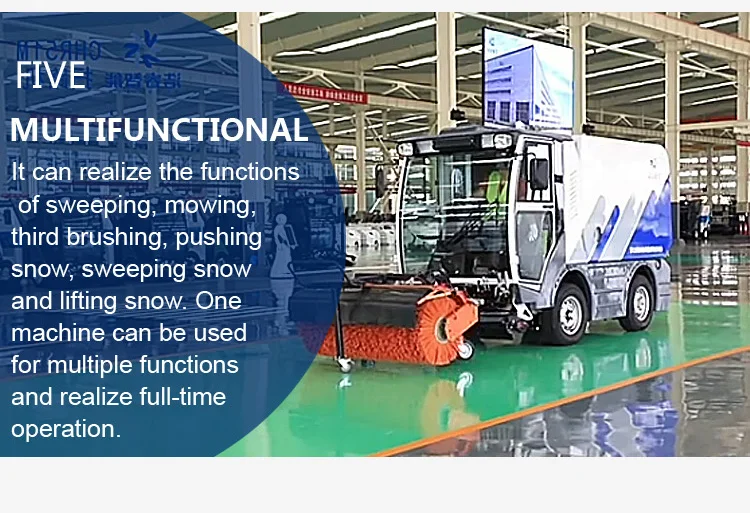 Road Cleaning Machine Multi-Function Street Road Avenue Cleaning ...