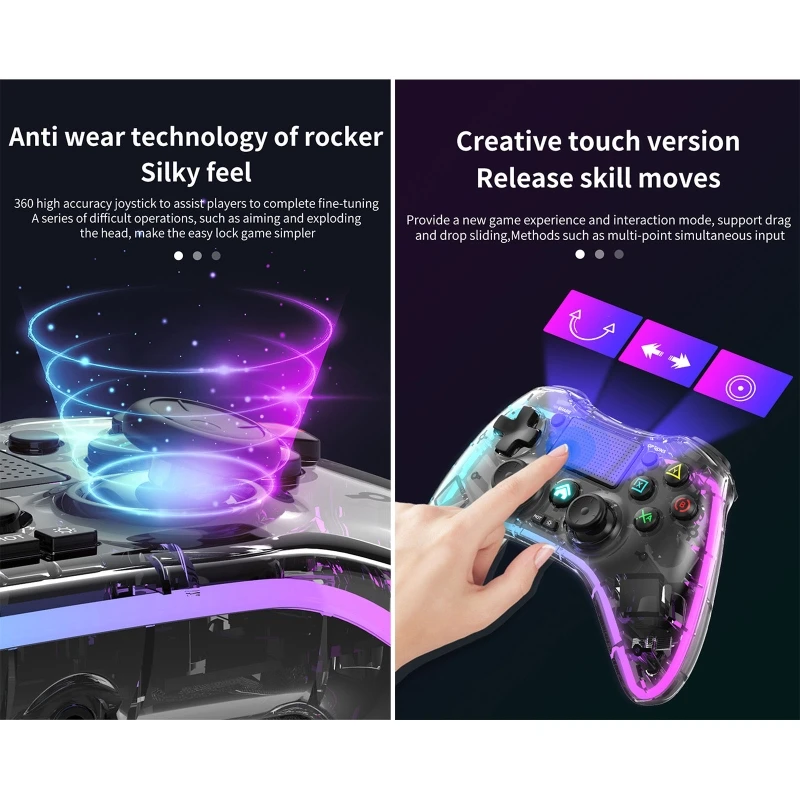 Trigger Game Controller Joystick Wireless Gaming Gamepad for Nintendo ...