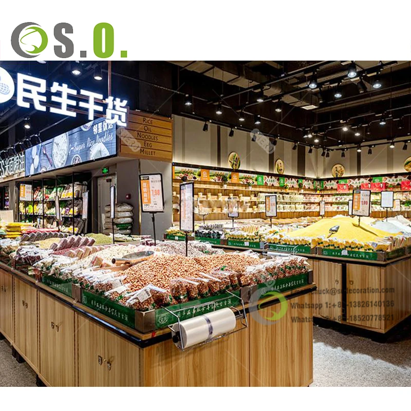 Supermarket Design Layout Modern - Customize Your Shelves