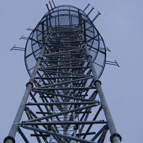 3 Leg Triangle Free Standing Cell Angle Lattice Galvanized Steel Telecom Communication ...