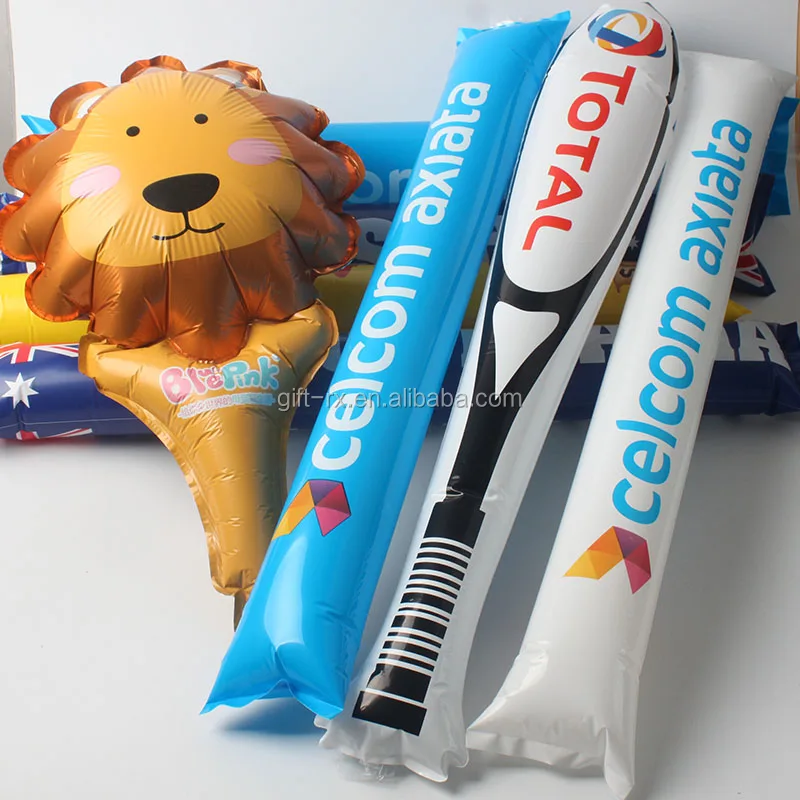 EN71 Custom Inflatable Clapper Sticks Cheering Balloon Thunder ...