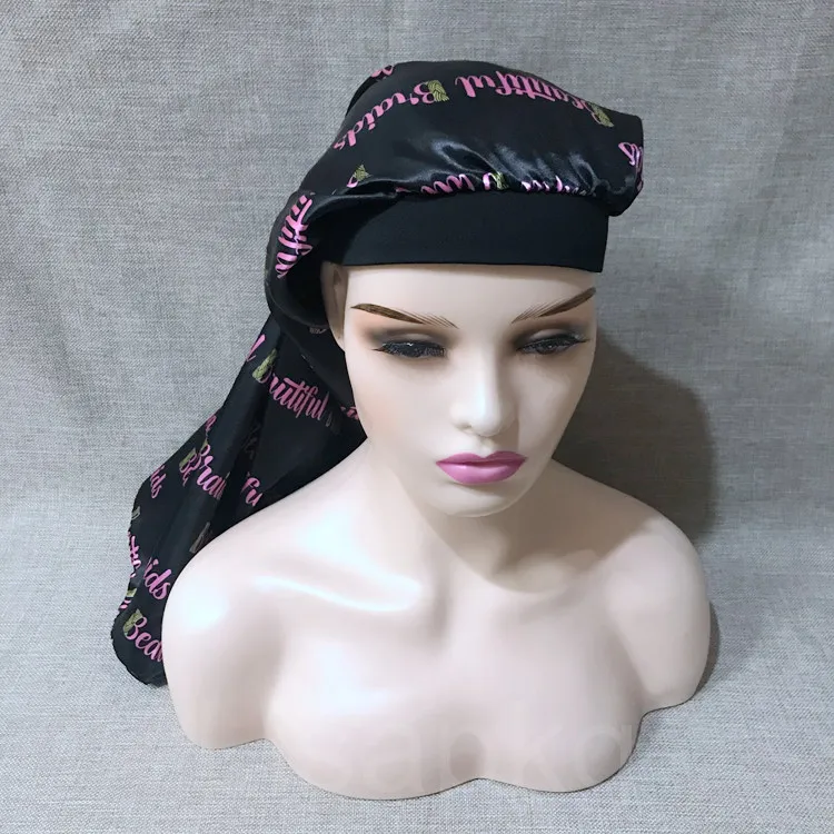 Custom Long Satin Hair Bonnets For Braids - Buy Long Satin Hair Bonnet ...