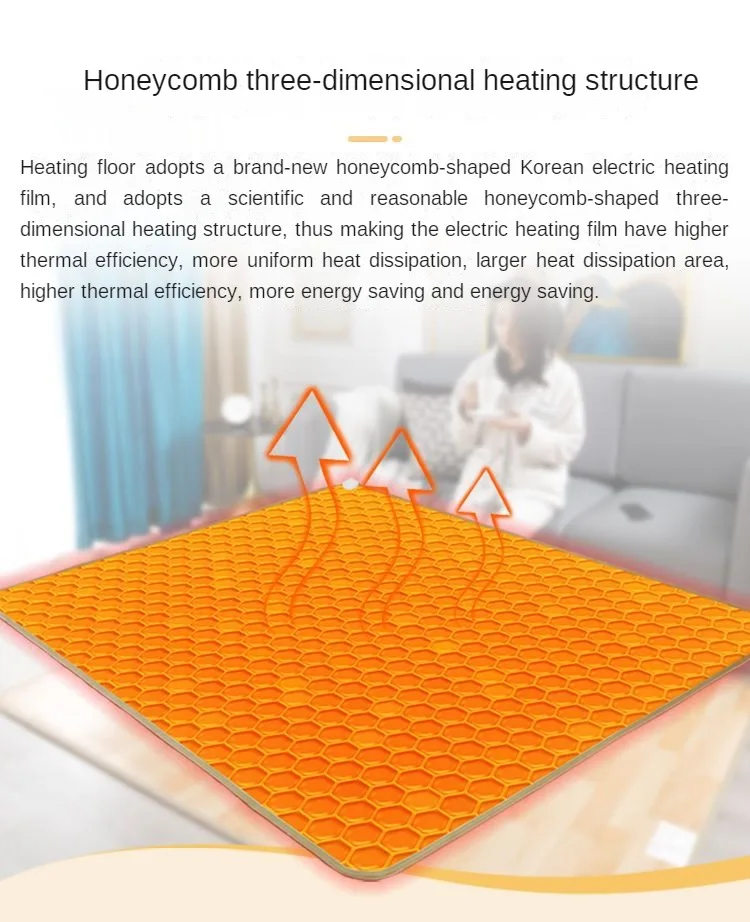 Winter Wood Grain Carbon Fibre Heating Cloth Waterproof Floor Mat Warm ...